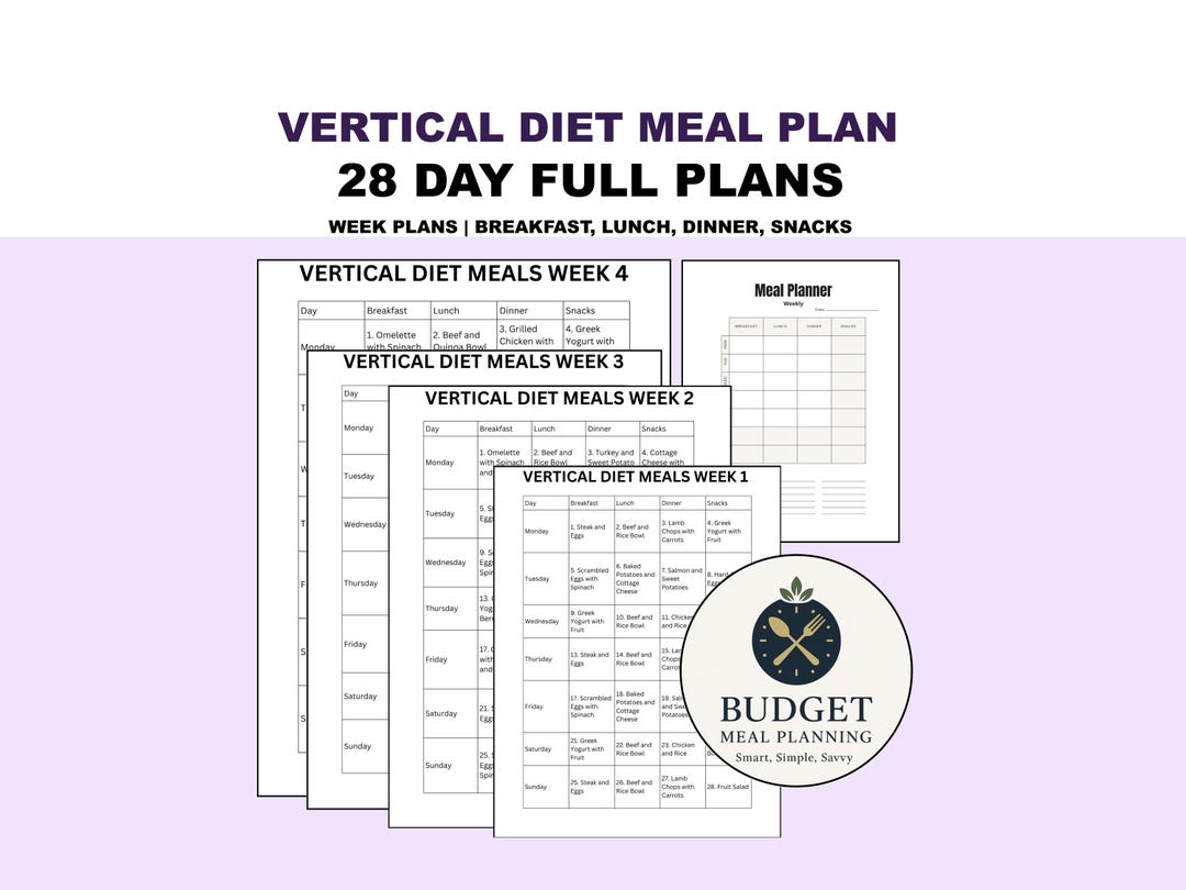 Vertical Diet Meal Plan: IBS, IBD, Food Sensitivity Recipes (PDF ...