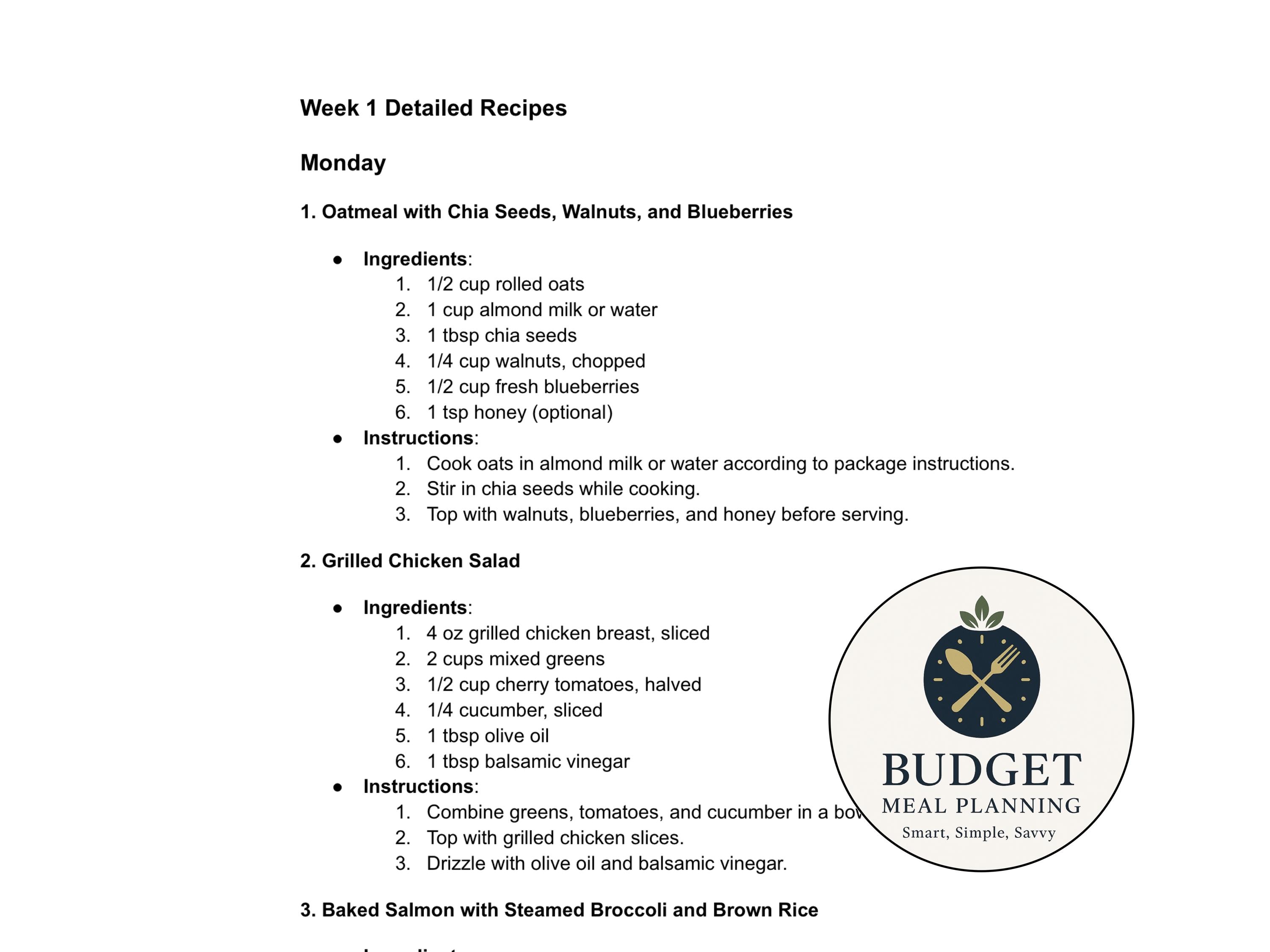 Zepbound Meal Plan PDF | GLP-1 Friendly Breakfast, Lunch, Dinner, Snack ...