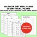 Valencia Diet Meal Plan PDF | 30 Days Breakfast, Lunch, Dinner, Snacks ...