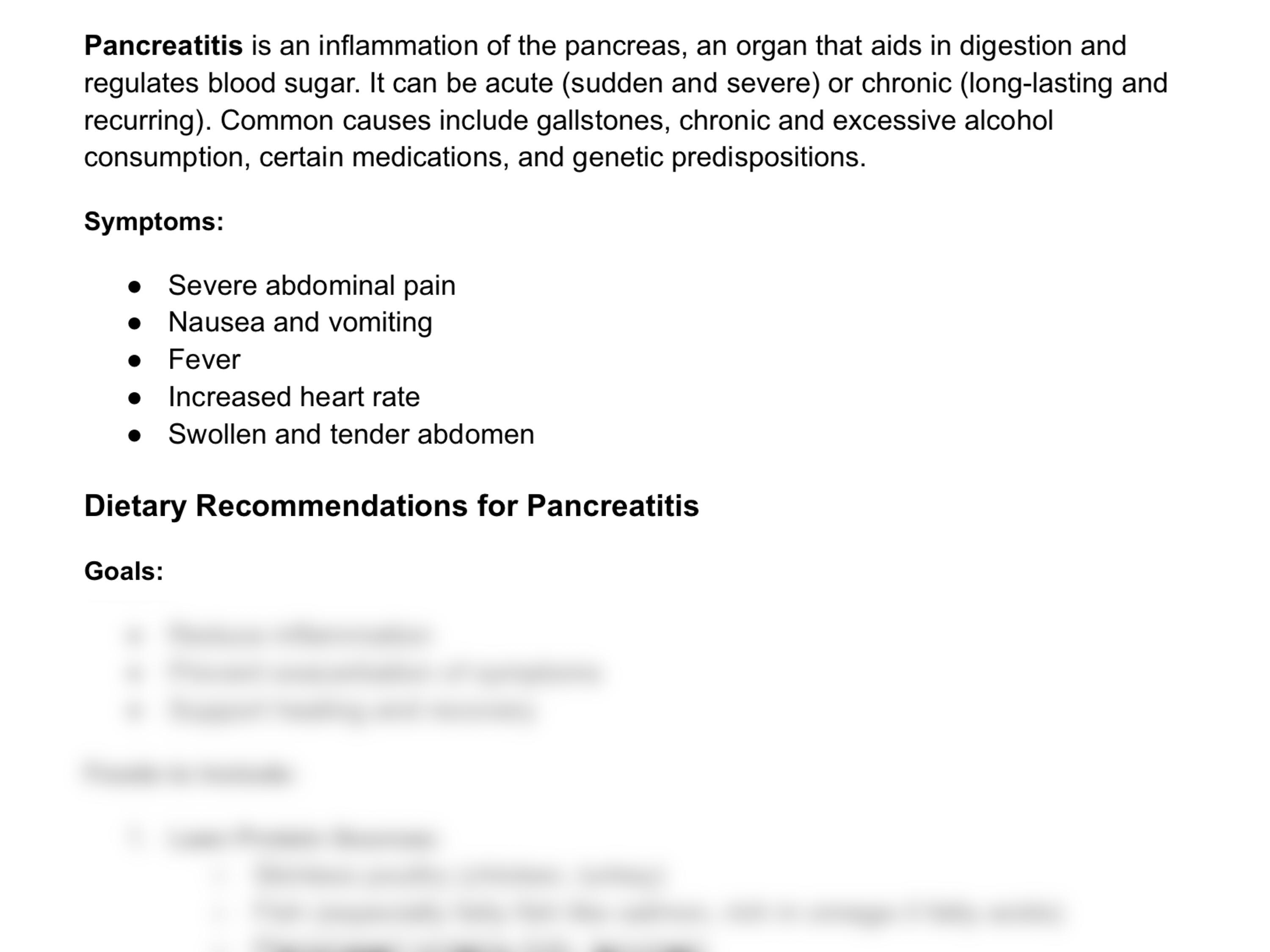 Pancreatitis Diet Meal Plan PDF | 28 Day Full PDF With Recipes ...