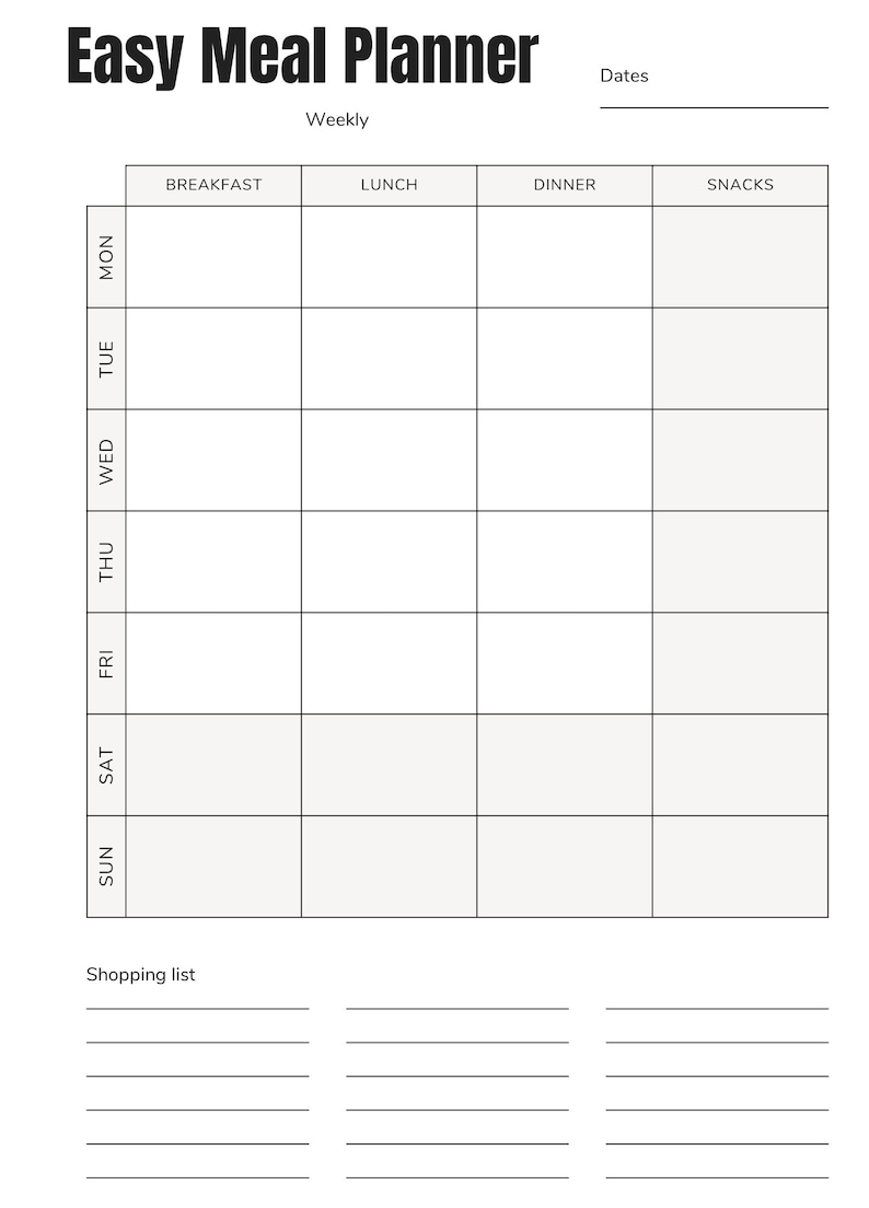 Vertical Diet Meal Plan PDF Printable for IBS, IBD, Food Sensitivity ...