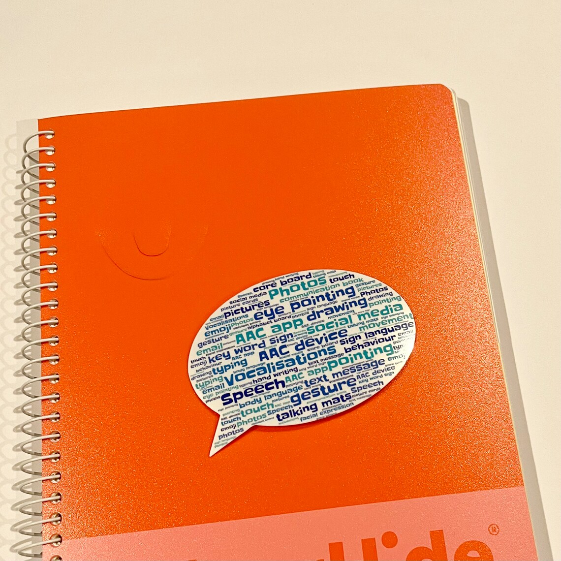 AAC Sticker Multimodal Communication Speech Bubble Word Art Word Cloud ...