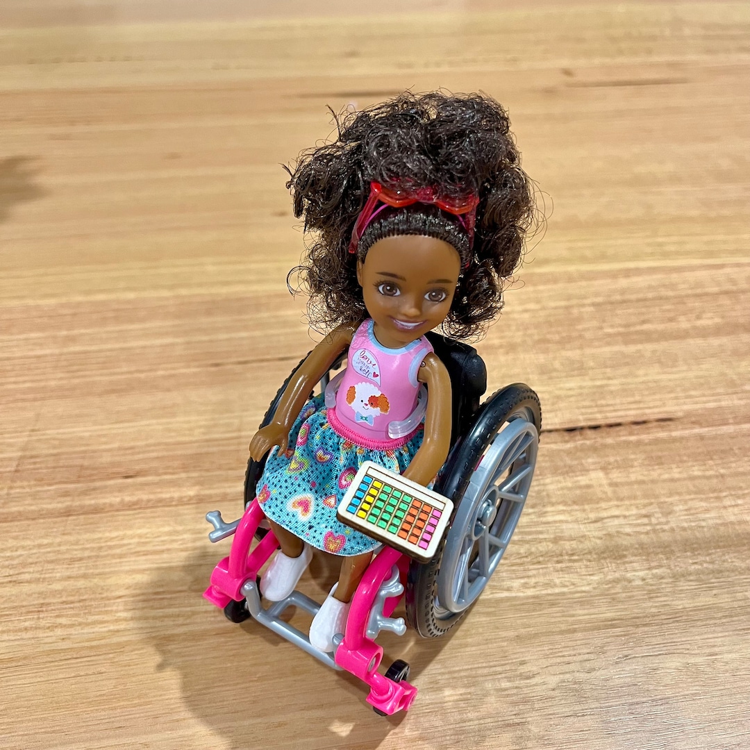 Toy-size AAC Device for Small Dolls With Elastic Hand Strap, Disability ...