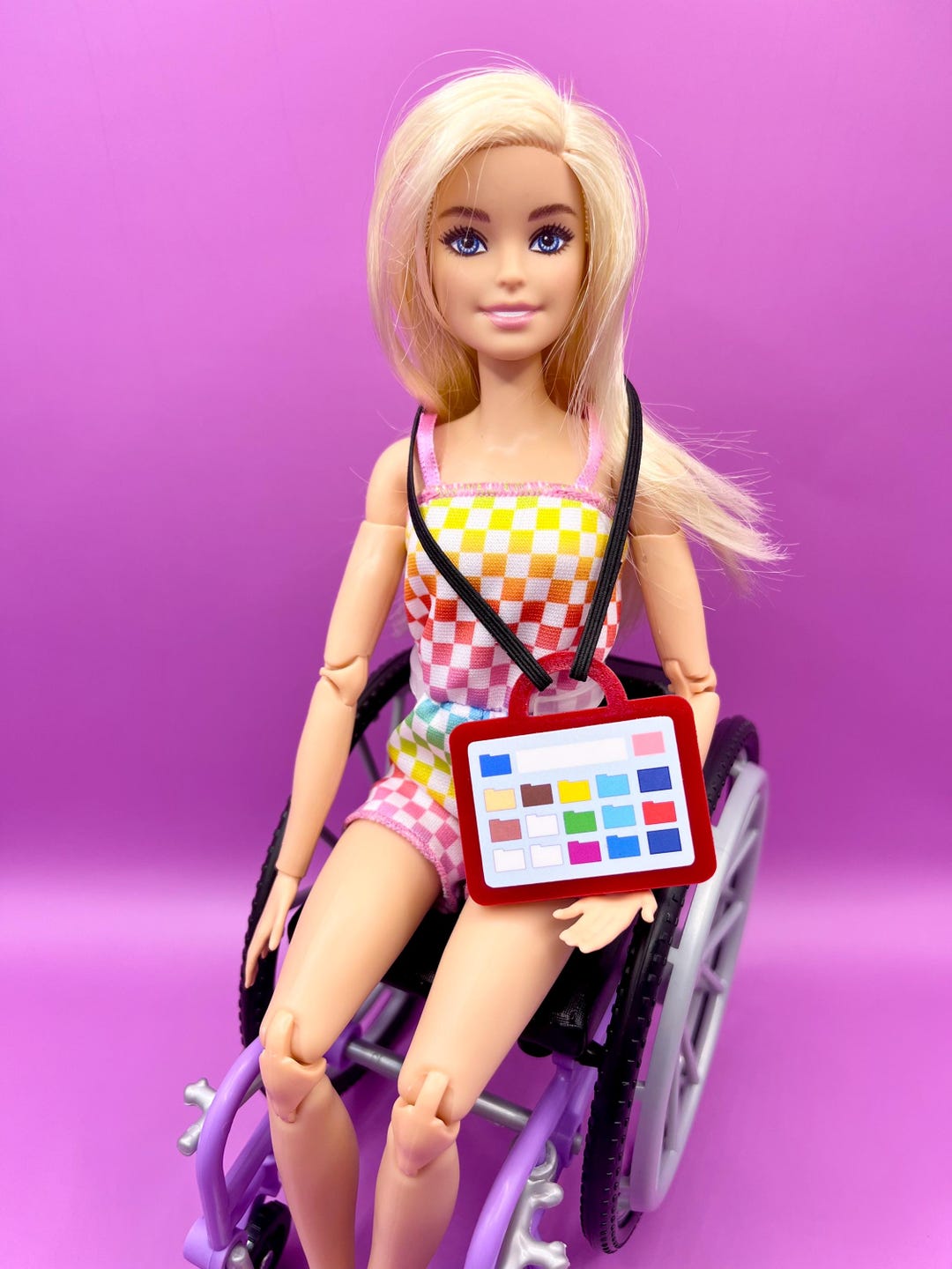 Doll Sized Acrylic AAC Device With Elastic Carry Strap for Display ...