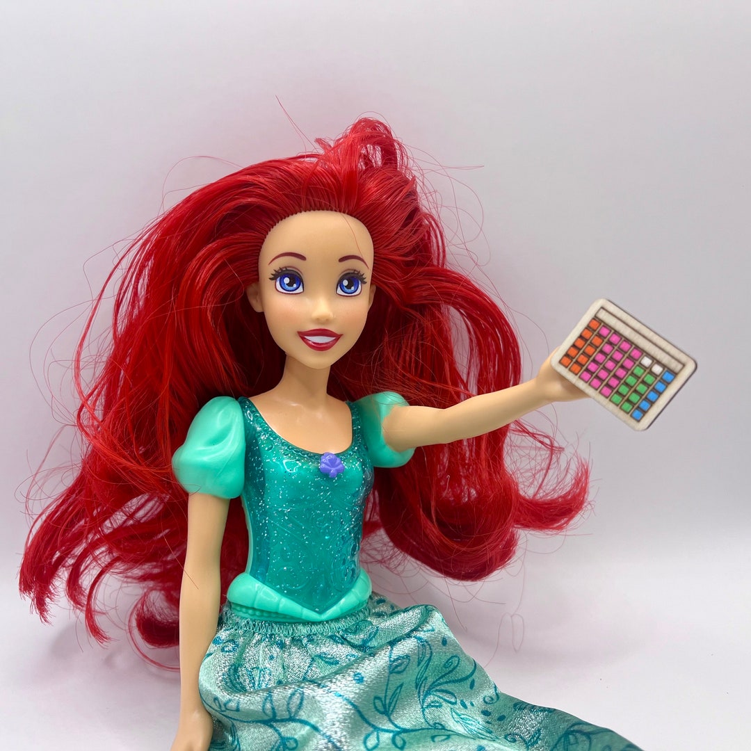 Toy-size AAC Device for Small Dolls With Elastic Hand Strap, Disability ...