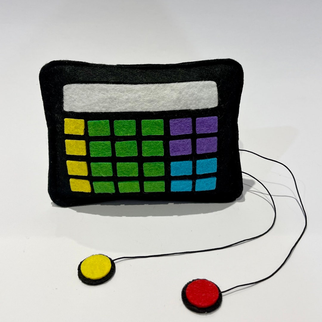 Soft Felt Toy AAC Device With Two Switches and Stand, Great Gift for ...