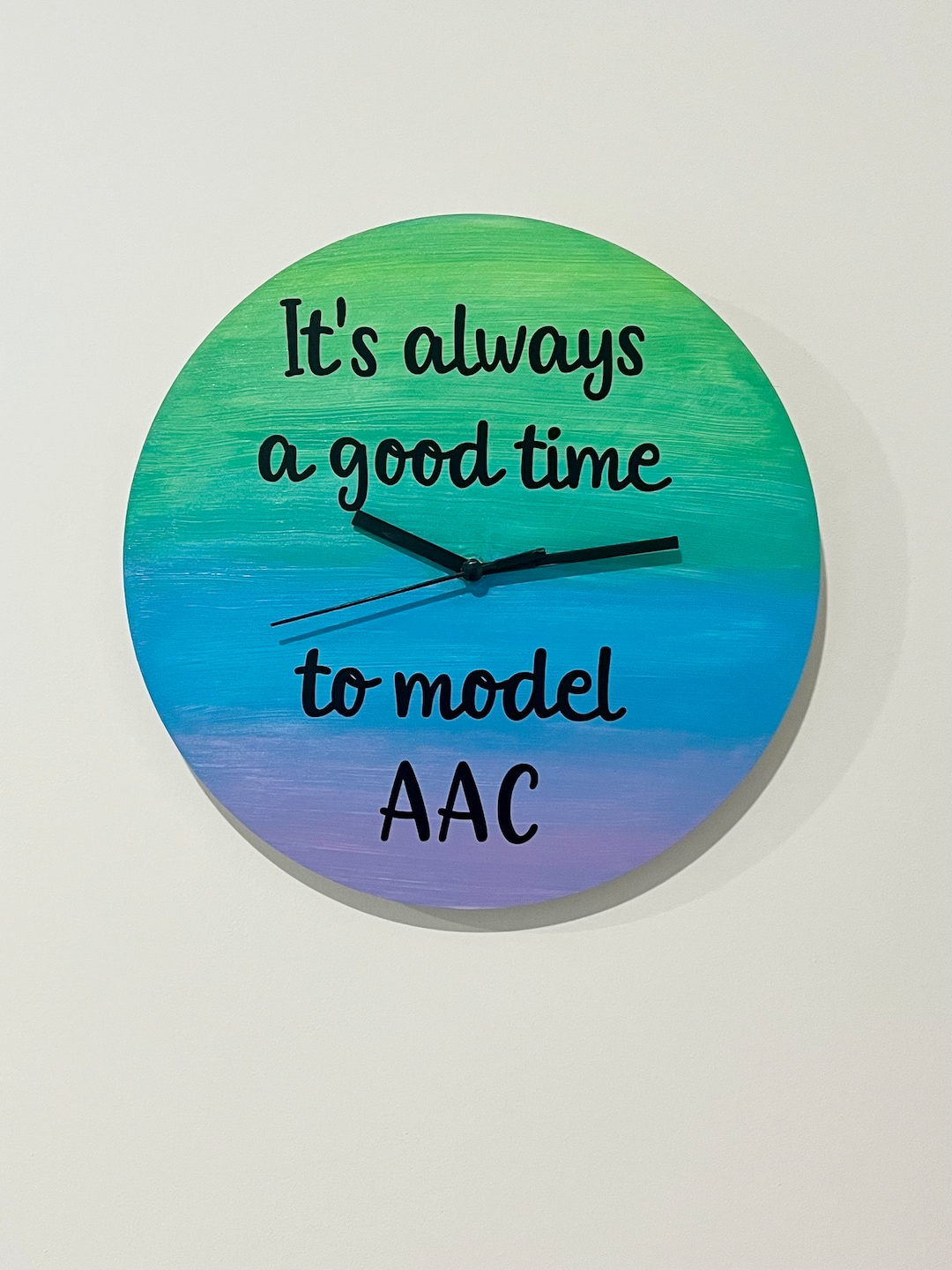 AAC Themed Clock ‘it’s Always a Good Time to Model AAC’ for Classroom ...