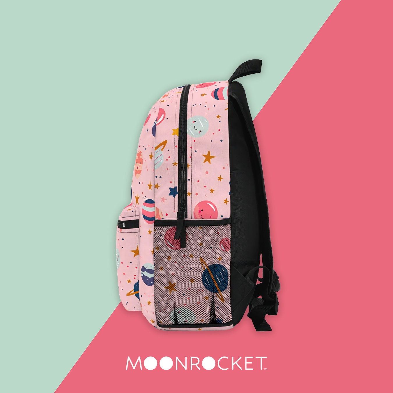 Girls Backpack With Planets and Space Design for Kids School Backpack ...