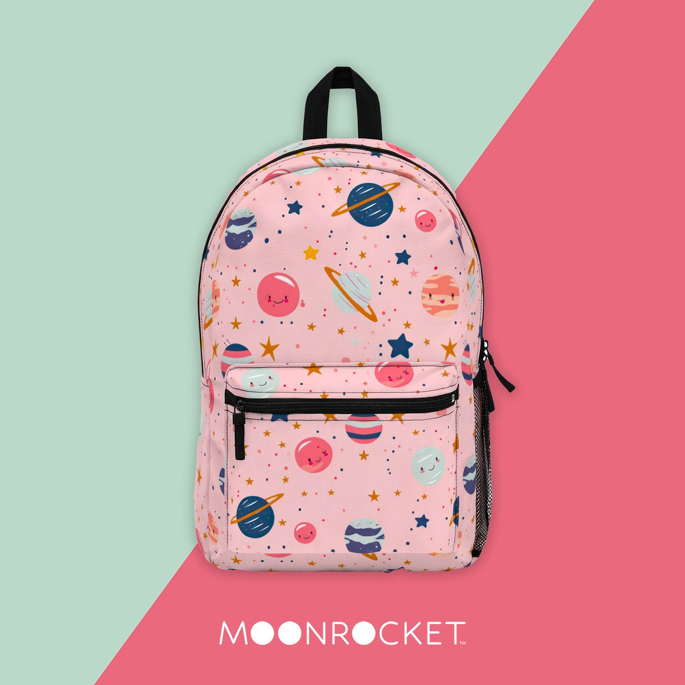 Girls Backpack With Planets and Space Design for Kids School Backpack ...