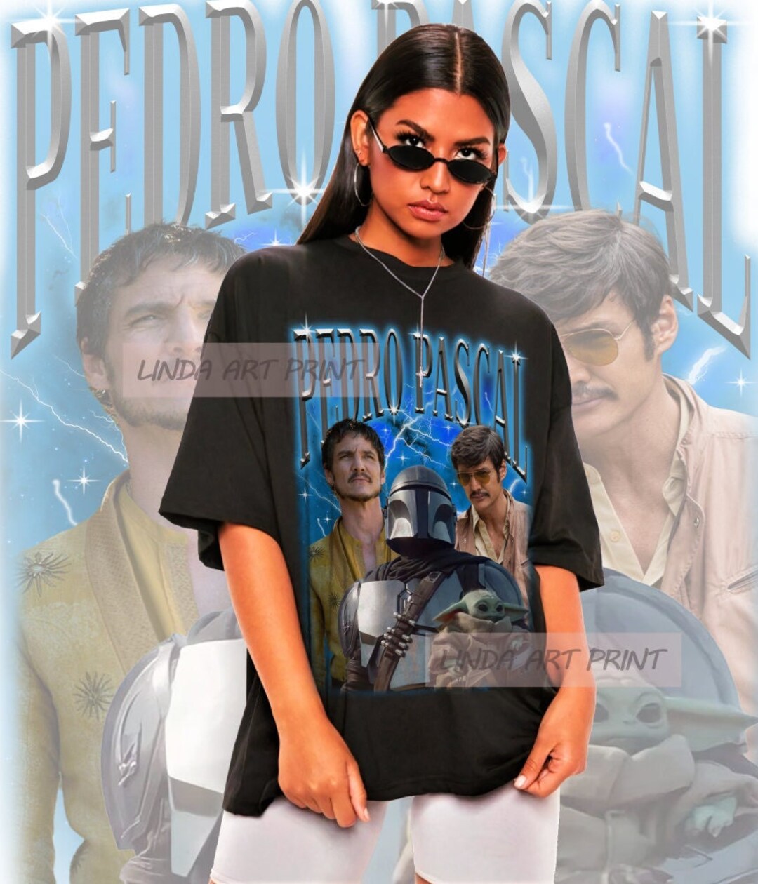 Retro Pedro Pascal Shirt - Pedro Pascal Crewneck,pedro Pascal ...