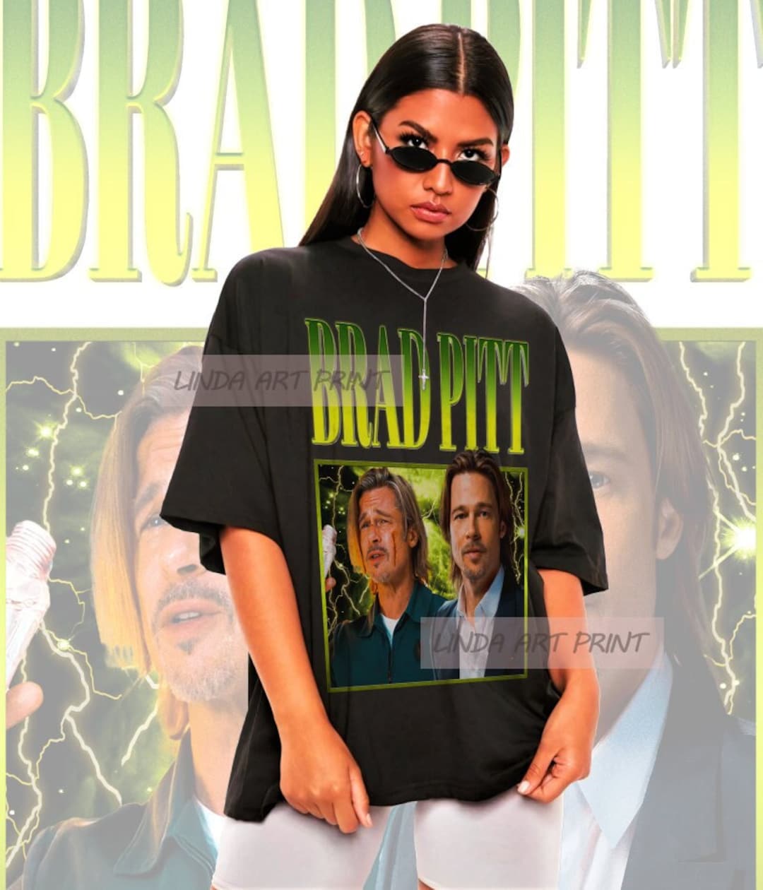 Retro Brad Pitt Shirt - Brad Pitt Sweatshirt,brad Pitt Sweater,brad ...