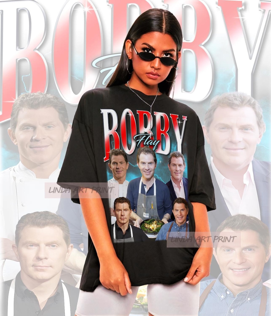 Retro Bobby Flay Shirt - Bobby Flay Tshirt,bobby Flay T Shirt,bobby ...