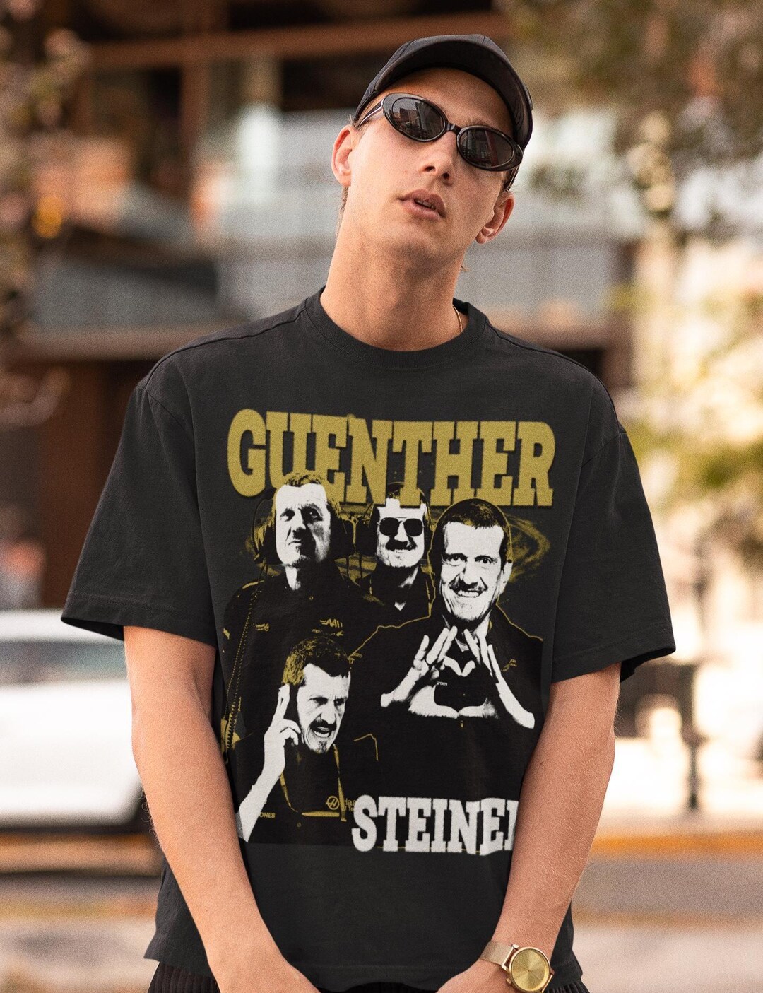 Retro Guenther Steiner T-shirt - Guenther Steiner Formula One,guenther ...