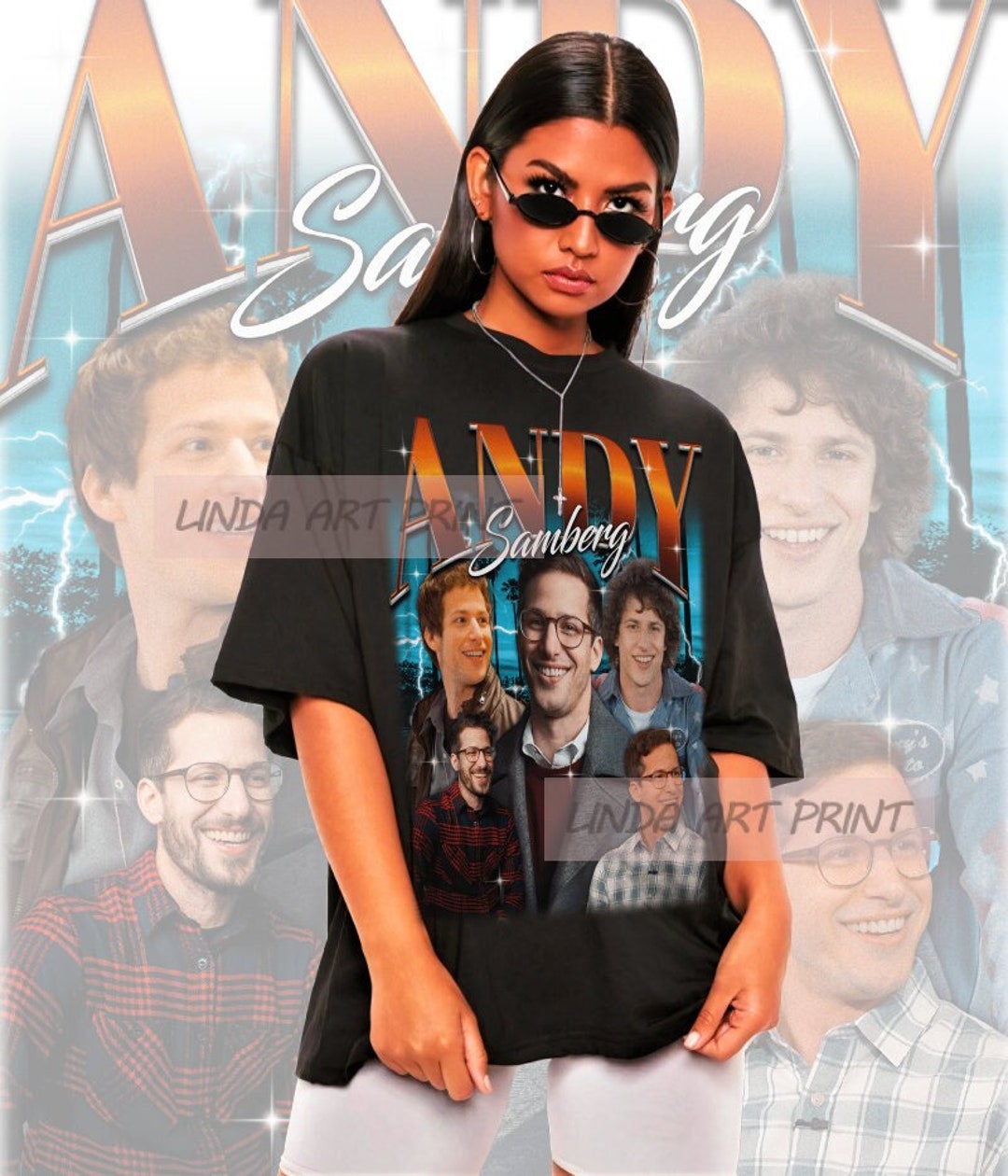 Retro Andy Samberg Shirt - Andy Samberg Tshirt,andy Samberg T-shirt ...