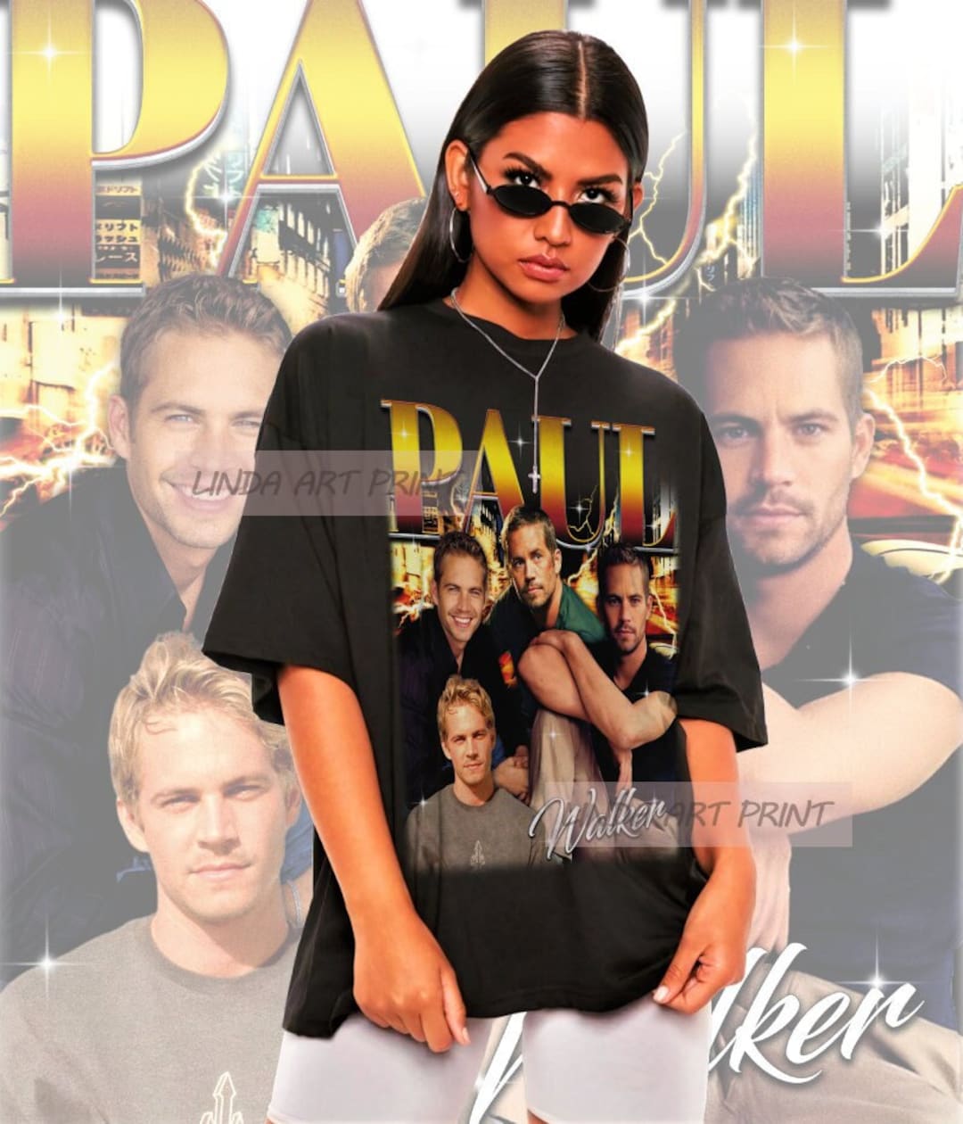 Retro Paul Walker Shirt - Paul Walker Tshirt,paul Walker T-shirt,paul ...