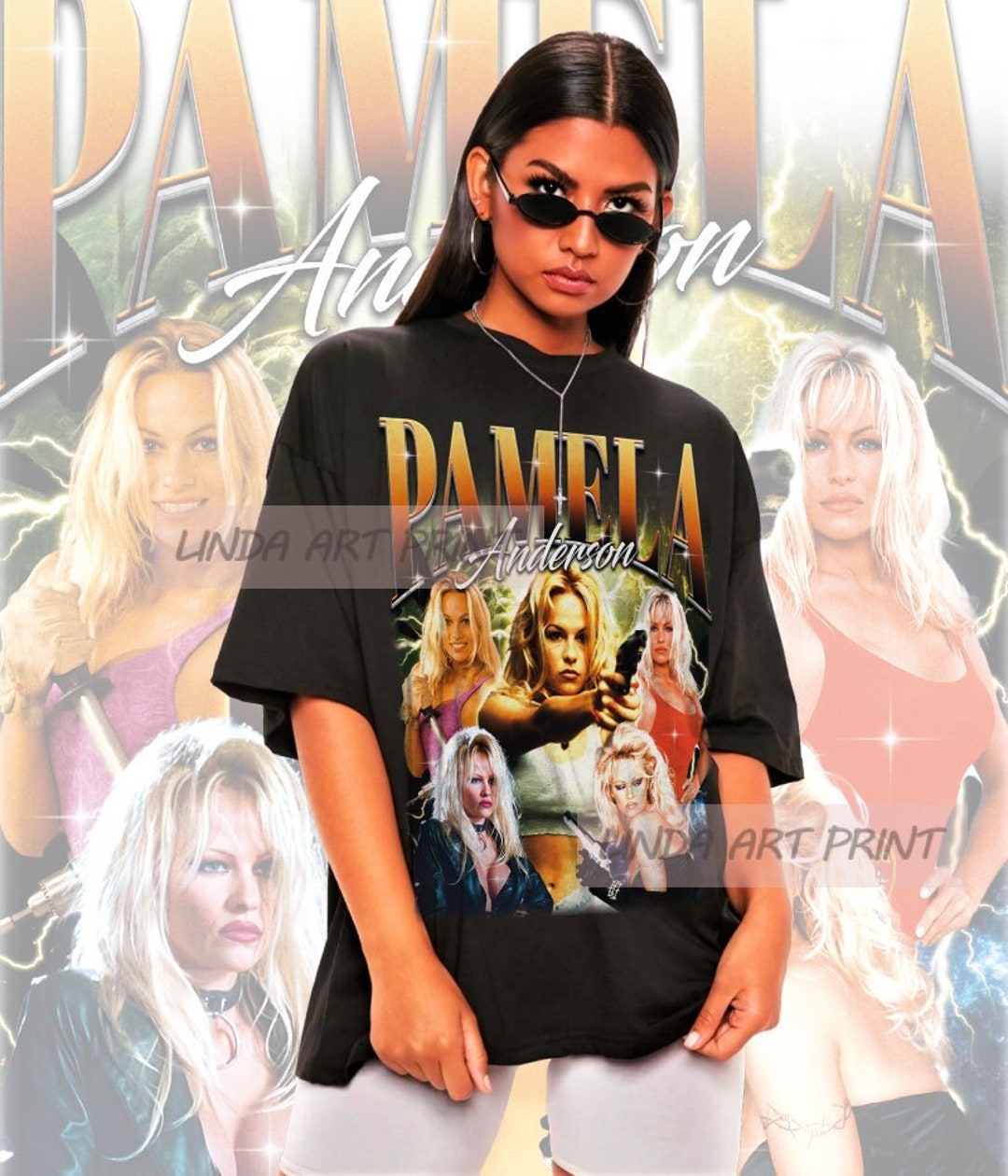 Retro Pamela Anderson Shirt - Pamela Anderson Tshirt,pamela Anderson T ...