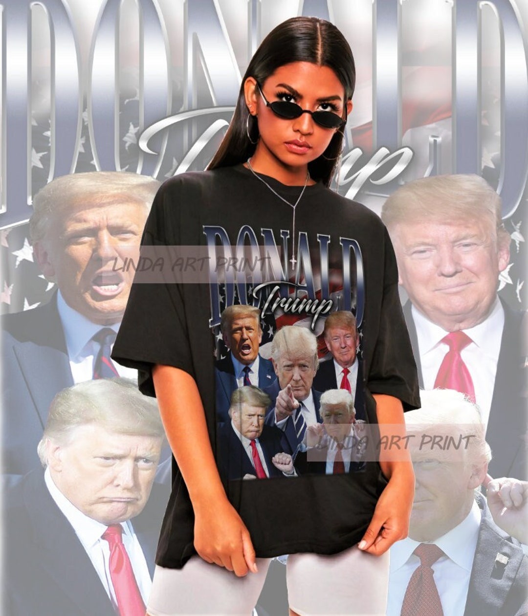 Retro Donald Trump Shirt - Donald Trump Tshirt,donald Trump T-shirt ...