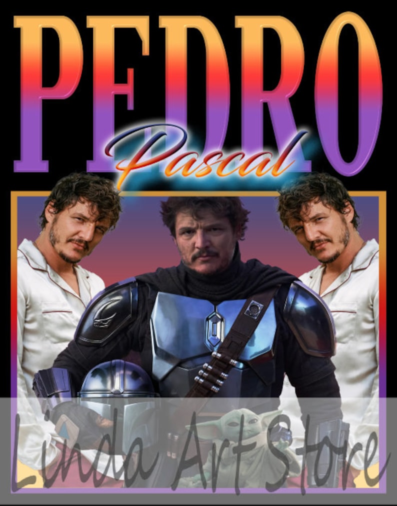 Retro Pedro Pascal Shirt - Pedro Pascal Crewneck,pedro Pascal ...