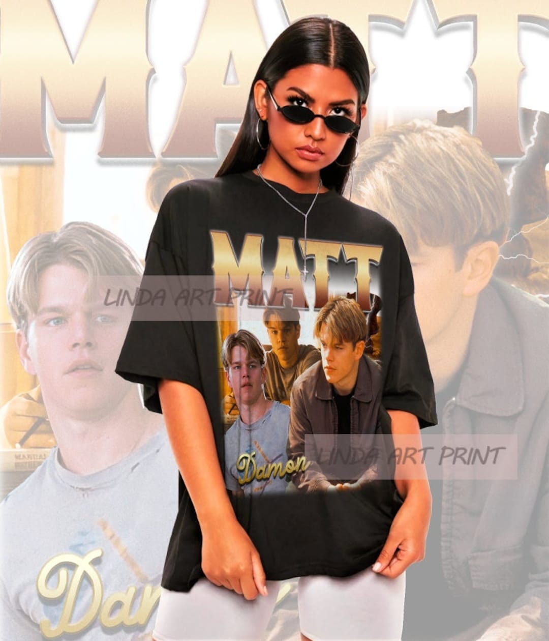 Retro Matt Damon Shirt-matt Damon Tshirt,good Will Hunting Shirt,matt ...