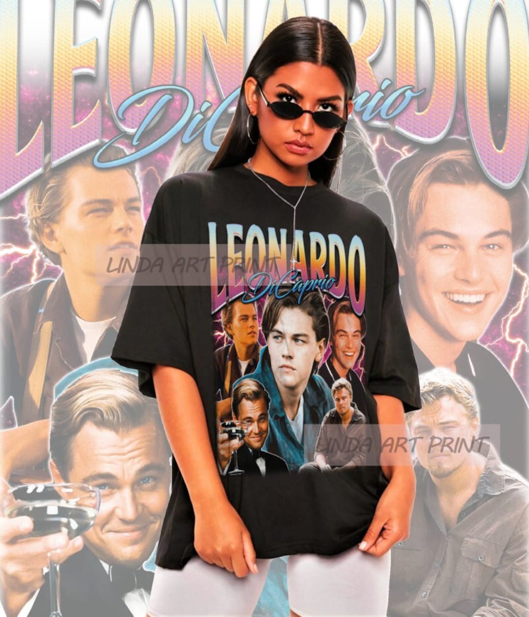 Retro Leonardo Dicaprio Shirt -leonardo Dicaprio T-shirt,leonardo ...