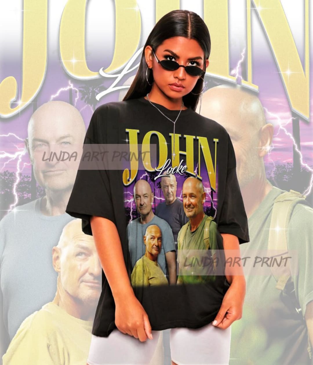 Retro John Locke Shirt - John Locke Tshirt,john Locke T-shirt,john ...