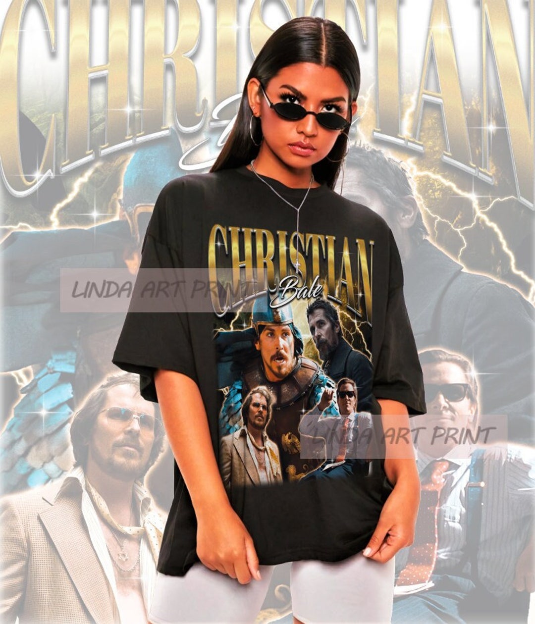 Retro Christian Bale Shirt - Christian Bale Tshirt,christian Bale ...