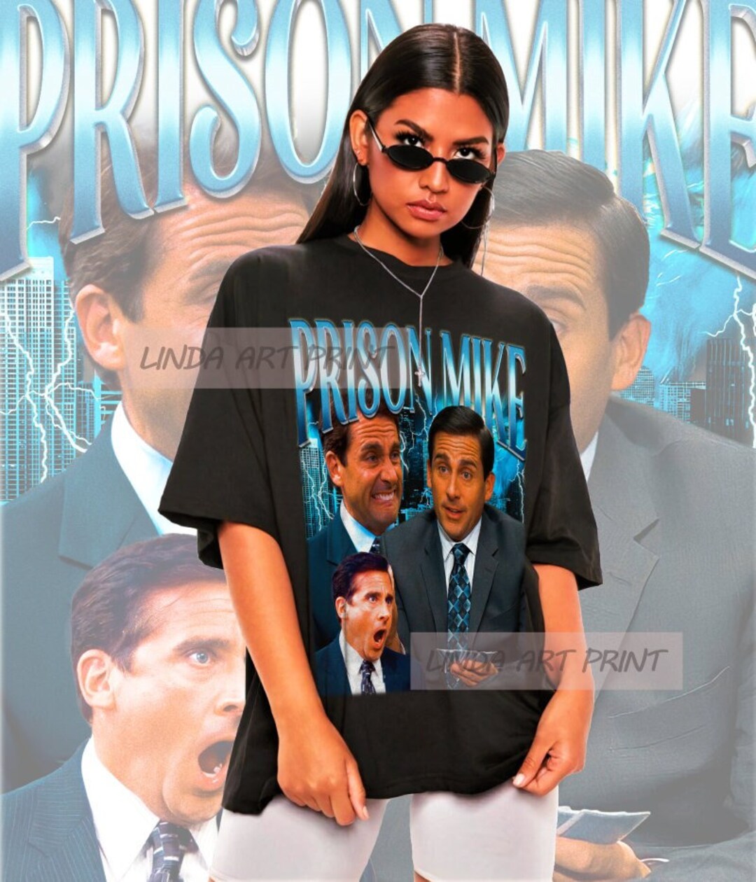 Retro Prison Mike Shirt -the Office Shirt,michael Scott Shirt,steve ...