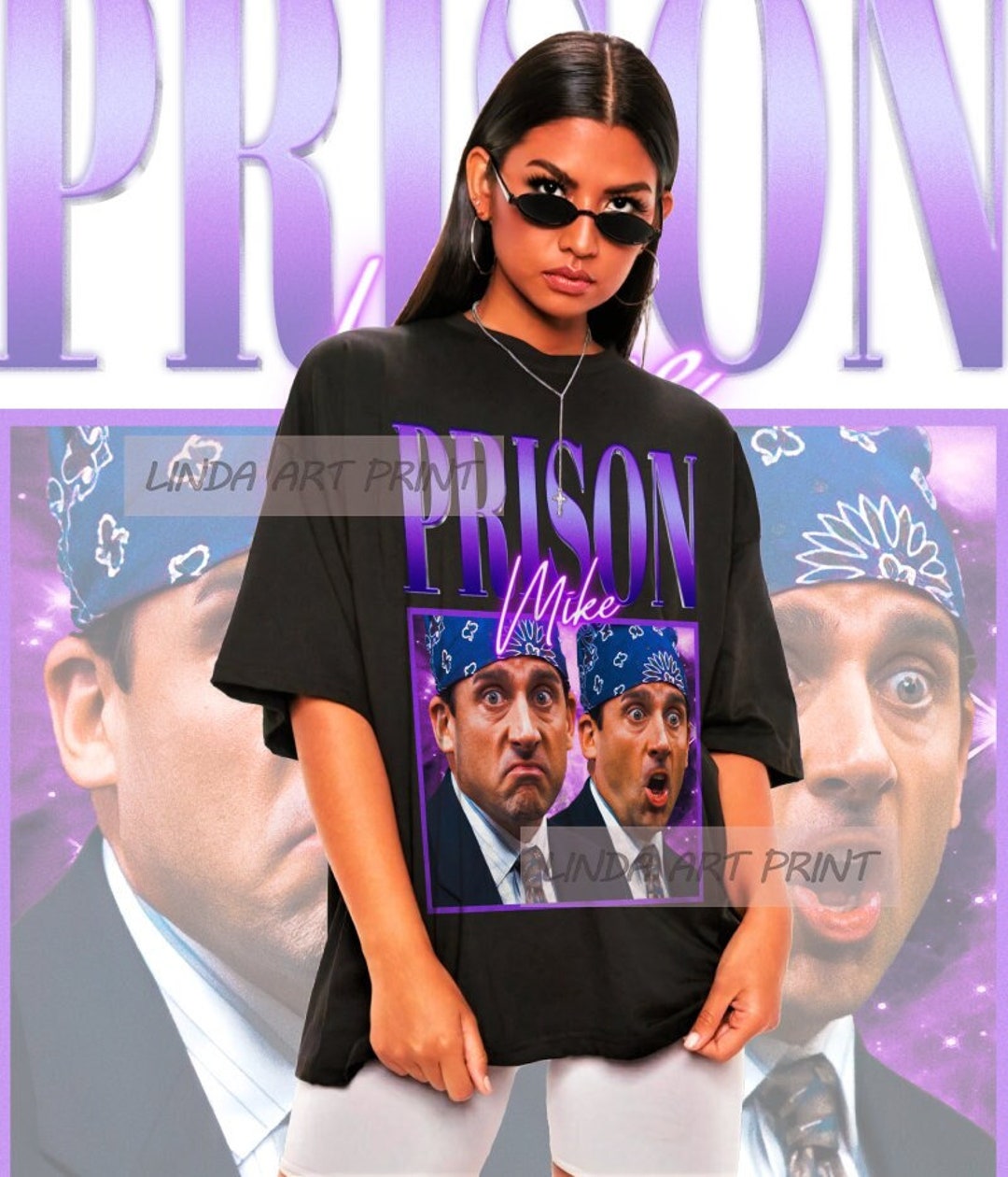 Retro Prison Mike Shirt -the Office Shirt,michael Scott Shirt,steve ...