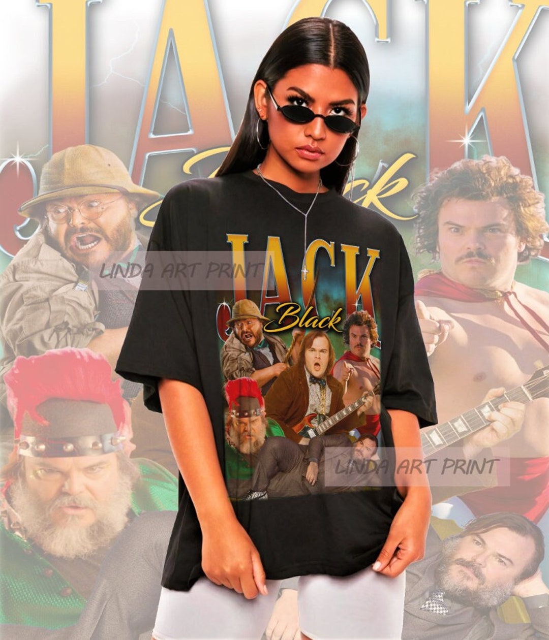 Retro Jack Black Shirt - Jack Black Tshirt,jack Black T-shirt,jack Black T Shirt,jack Black ...