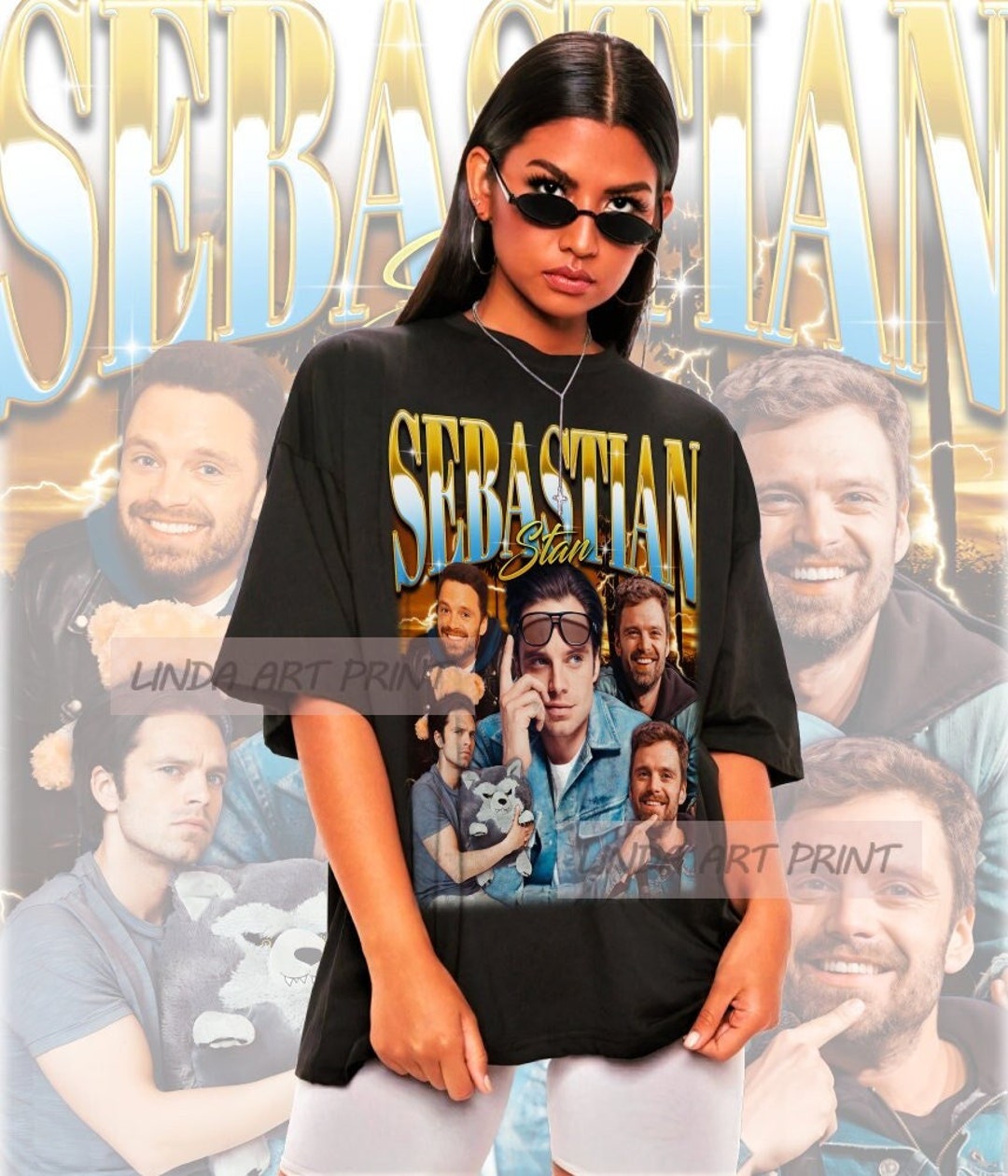 Retro Sebastian Stan Shirt -sebastian Stan Sweatshirt,sebastian Stan T ...
