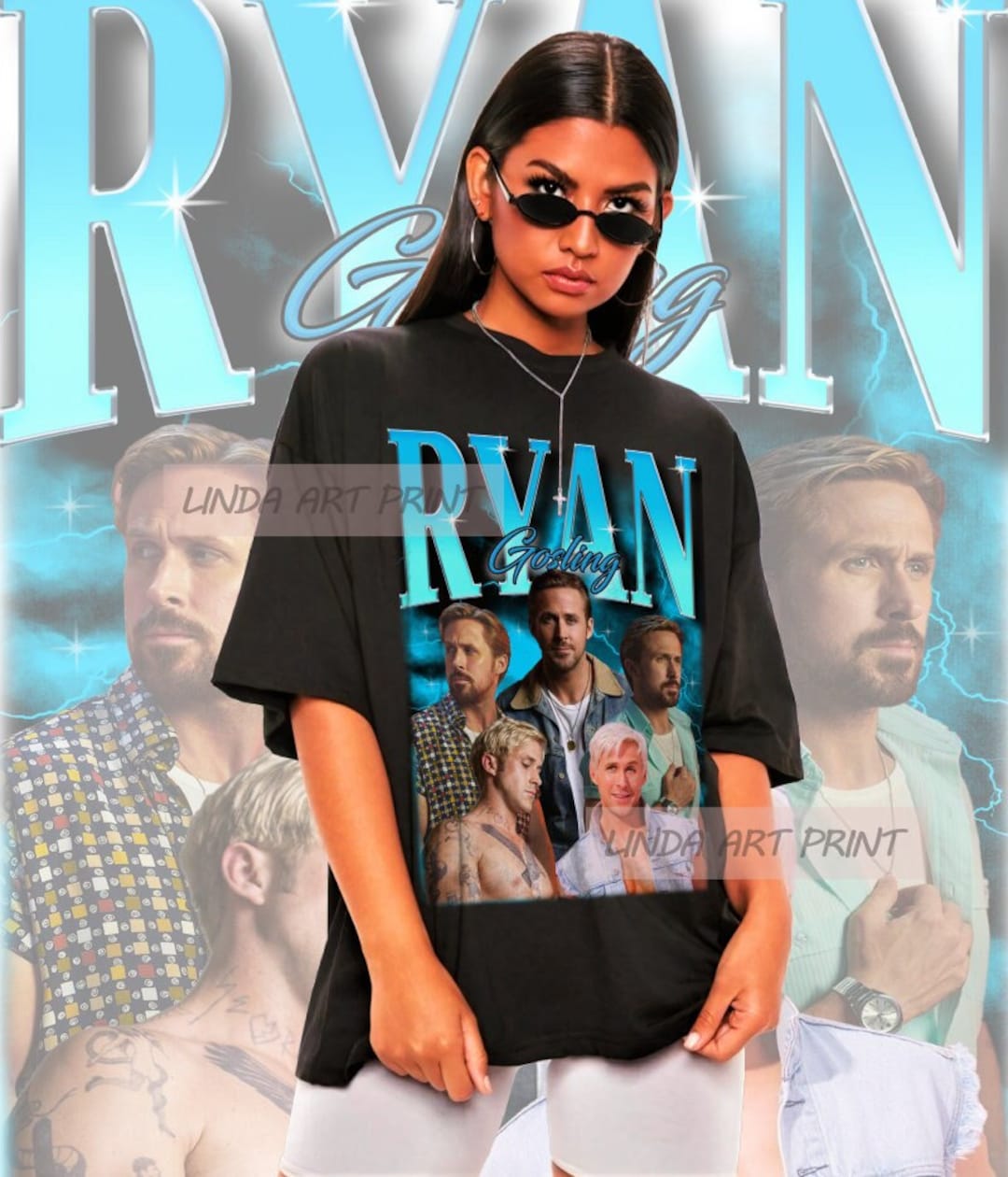 Retro Ryan Gosling Shirt - Ryan Gosling T-shirt,ryan Gosling Sweatshirt ...