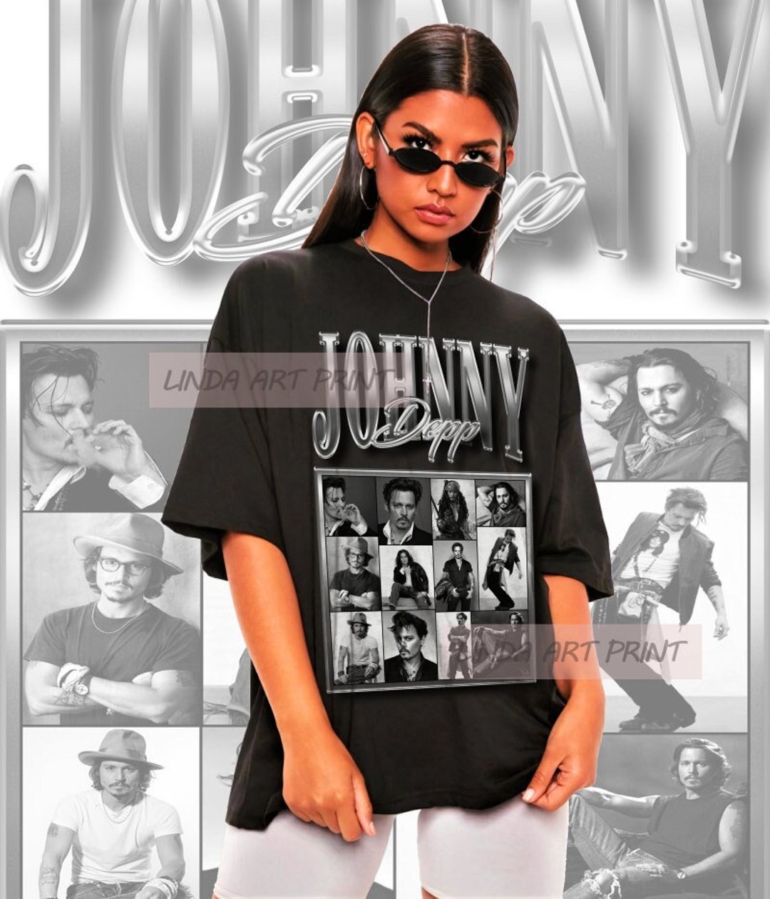Retro Johnny Depp Shirt - Johnny Depp Tshirt,johnny Depp T-shirt,johnny ...