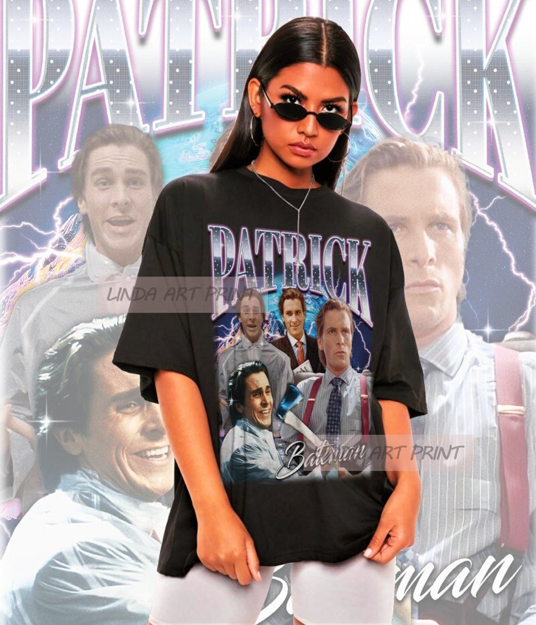 Retro Patrick Bateman Shirt -patrick Bateman Merch,patrick Bateman T ...