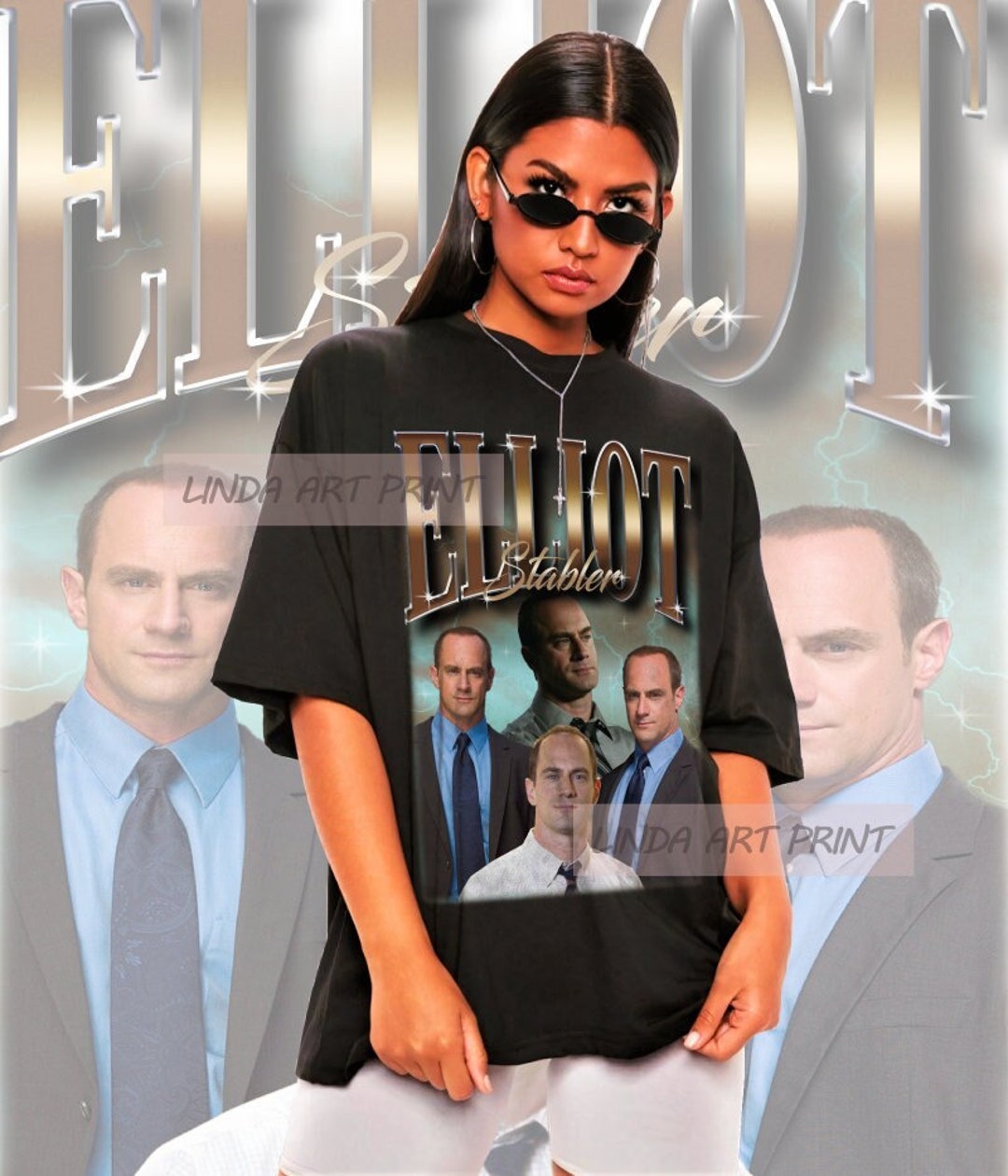 Retro Elliot Stabler Shirt - Christopher Meloni Shirt,elliot Stabler ...