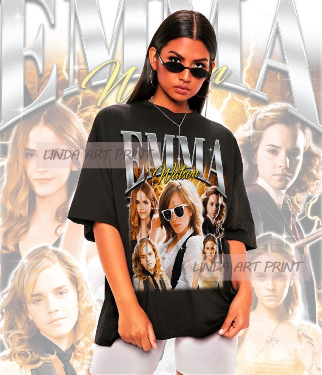 Retro Emma Watson Shirt-emma Watson Tshirt,emma Watson T-shirt,emma ...