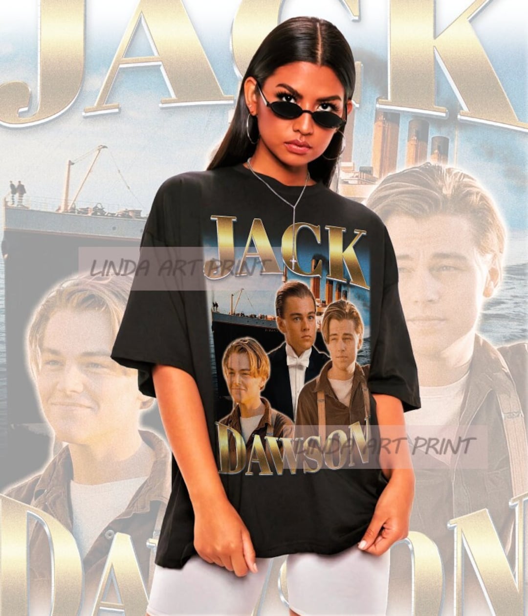 Retro Jack Dawson Shirt - Jack Dawson Tshirt,jack Dawson Merch,leonardo Dicaprio Shirt,leonardo ...