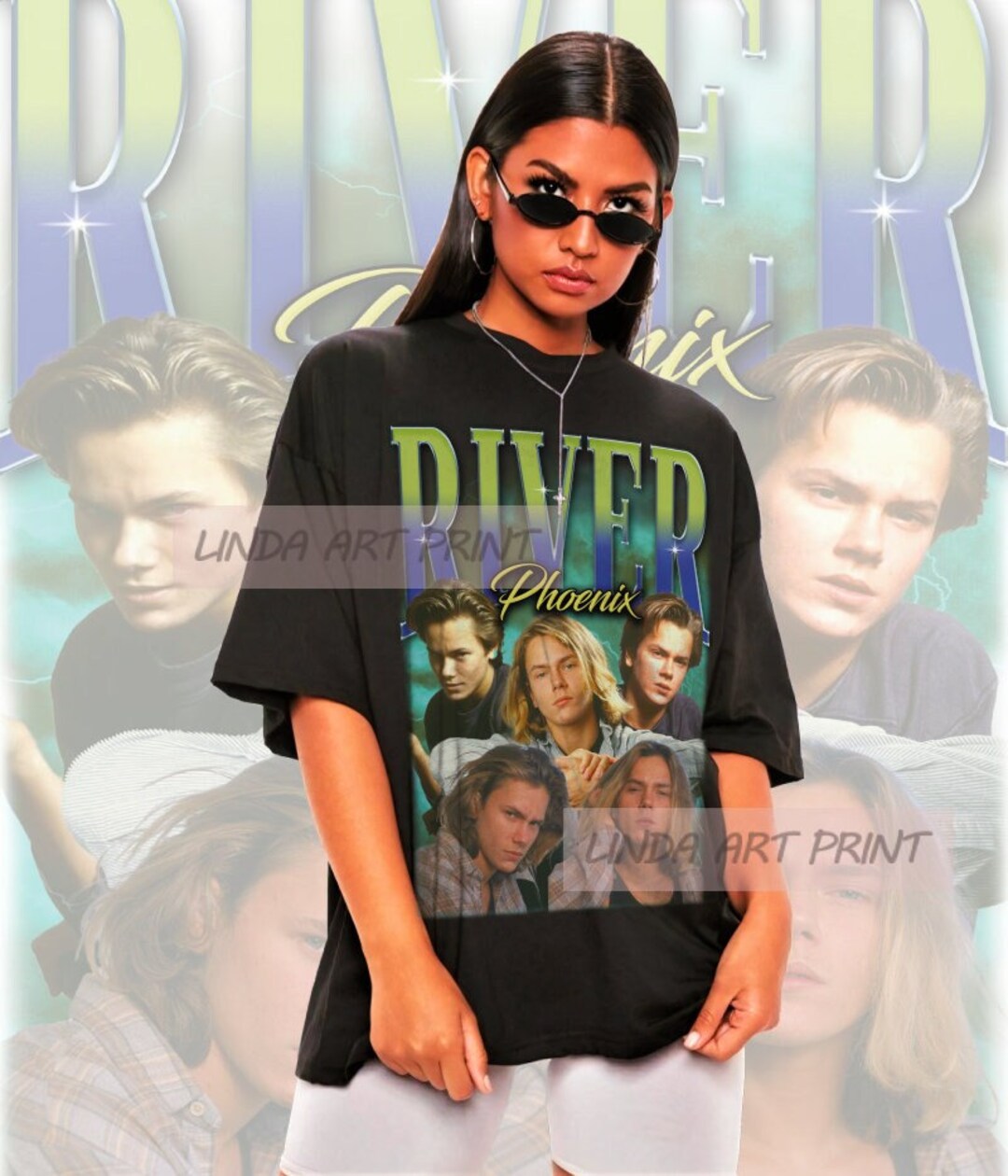 Retro River Phoenix Shirt - River Phoenix Tshirt,river Phoenix T Shirt ...