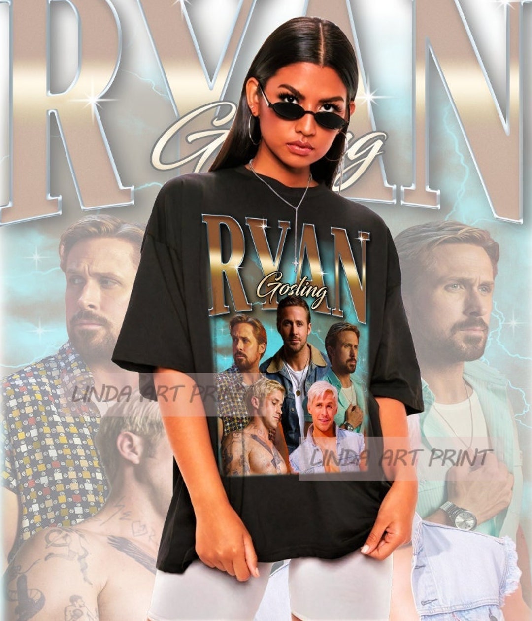 Retro Ryan Gosling Shirt - Ryan Gosling T-shirt,ryan Gosling Sweatshirt ...