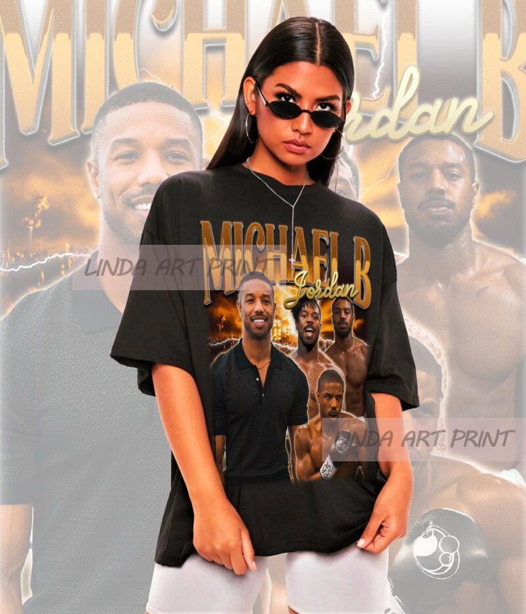 Retro Michael B Jordan Shirt - Michael B Jordan Tshirt,michael B Jordan ...