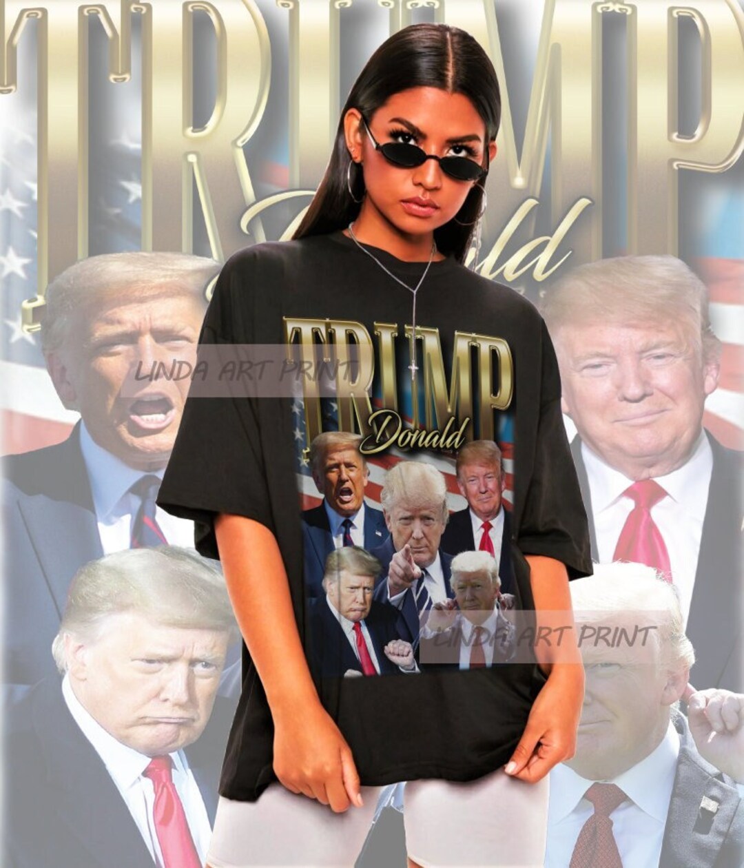 Retro Donald Trump Shirt - Donald Trump Tshirt,donald Trump T-shirt ...