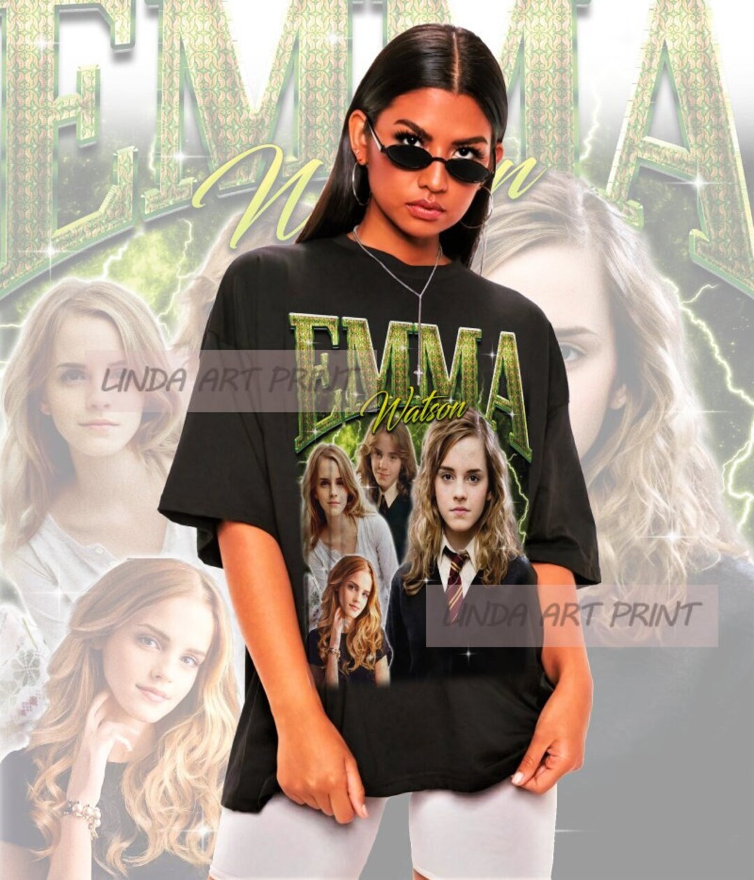 Retro Emma Watson Shirt-emma Watson Tshirt,emma Watson T-shirt,emma ...