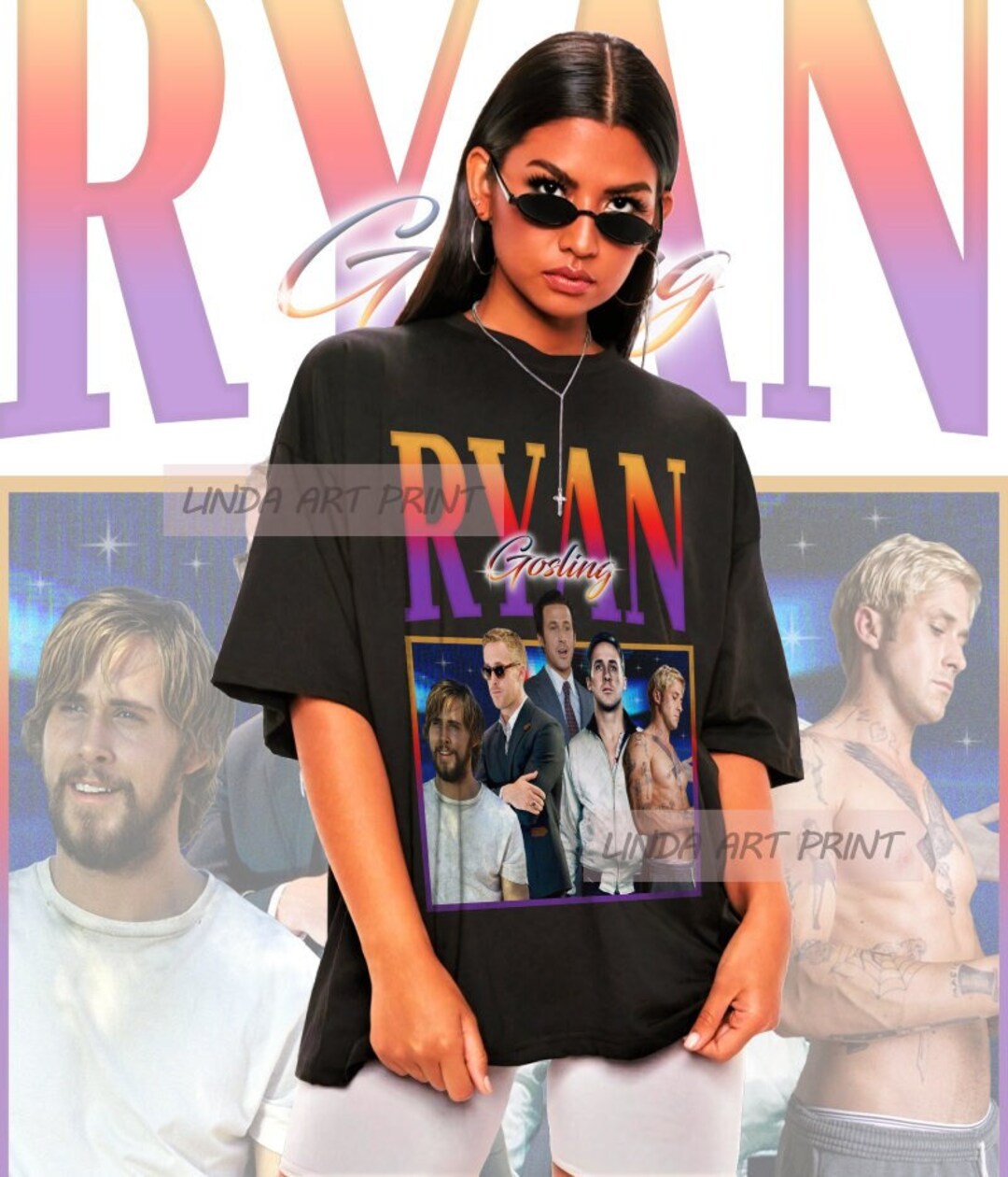 Retro Ryan Gosling Shirt - Ryan Gosling T-shirt,ryan Gosling Sweatshirt ...