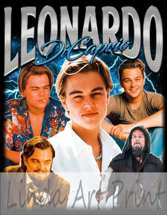 Retro Leonardo Dicaprio Shirt -leonardo Dicaprio T-shirt,leonardo ...