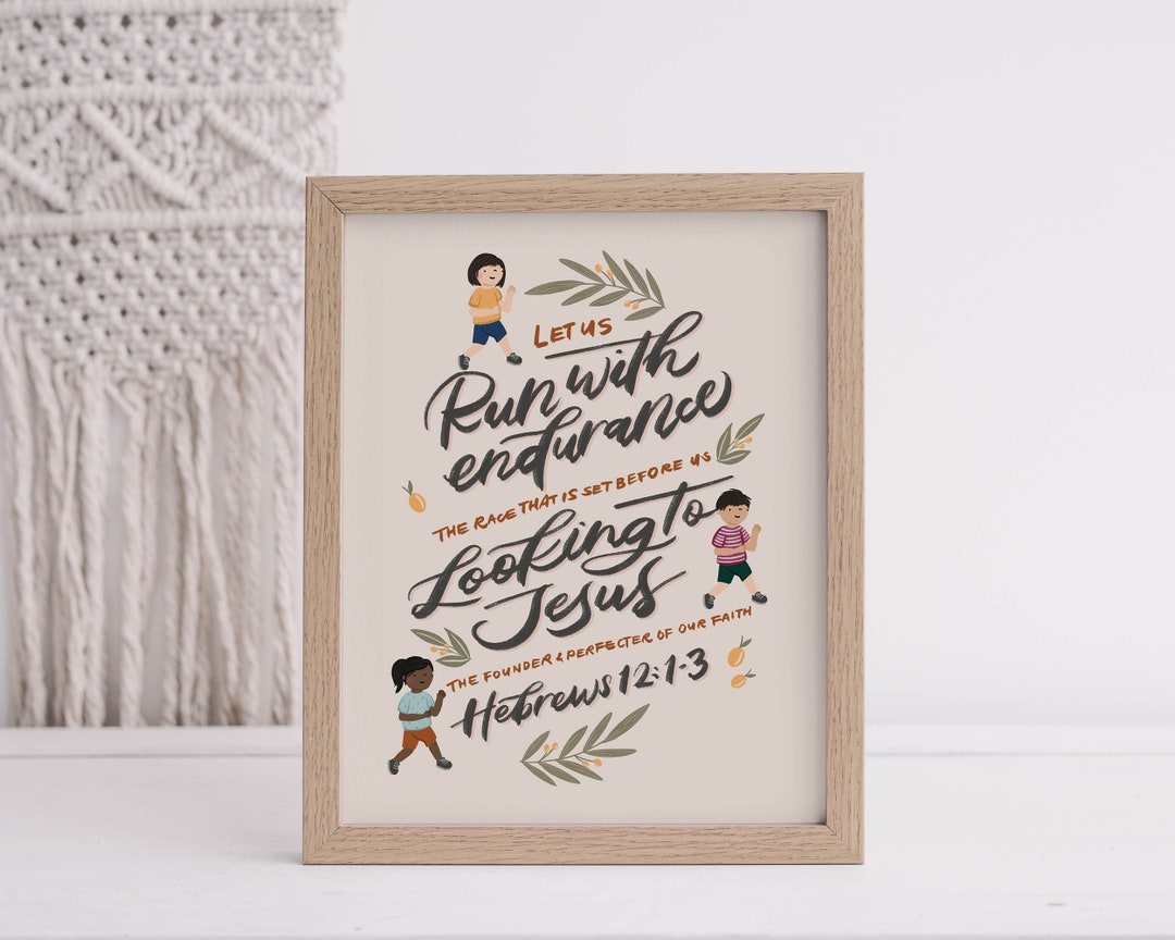 Run With Endurance - English, Printable Poster A4 - Etsy