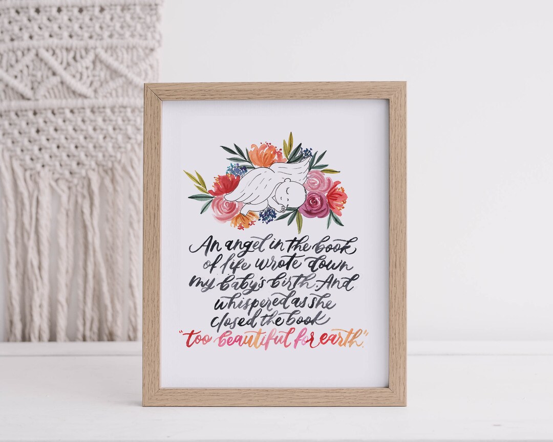 Too Beautiful for Earth English, Printable Poster A4 - Etsy