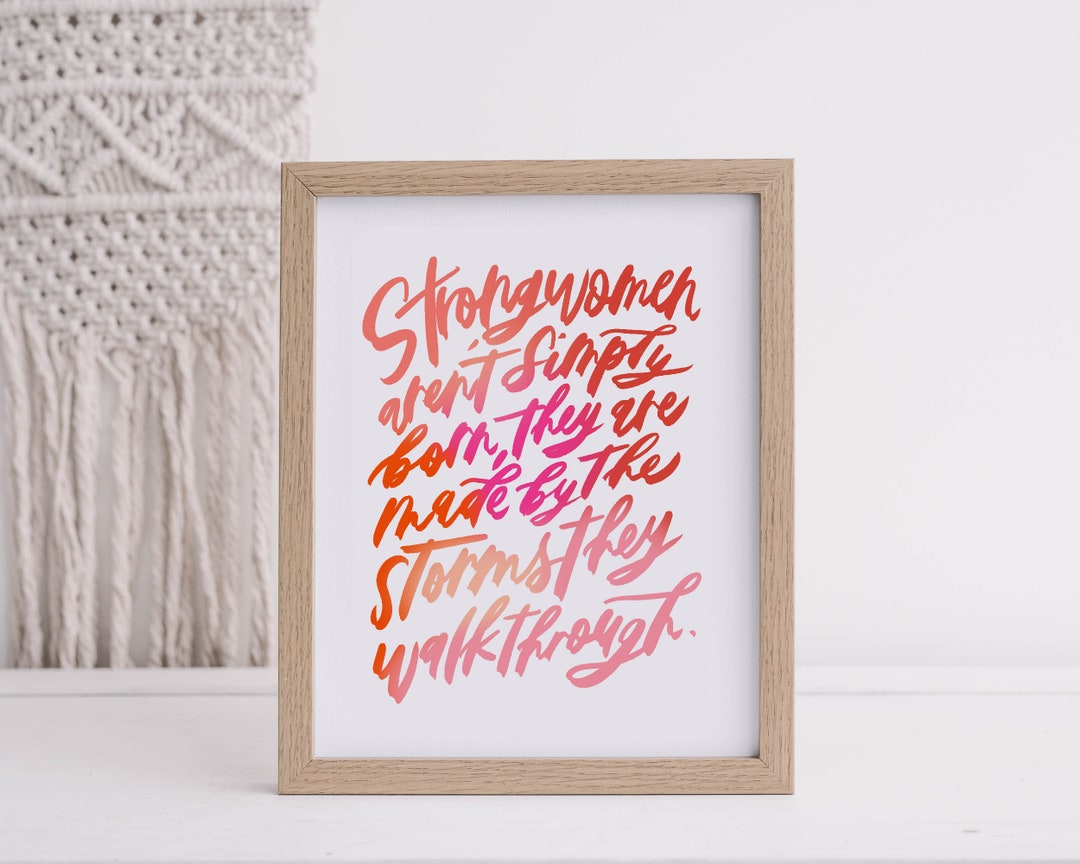 Strong Women - English, Printable Poster A4 - Etsy UK