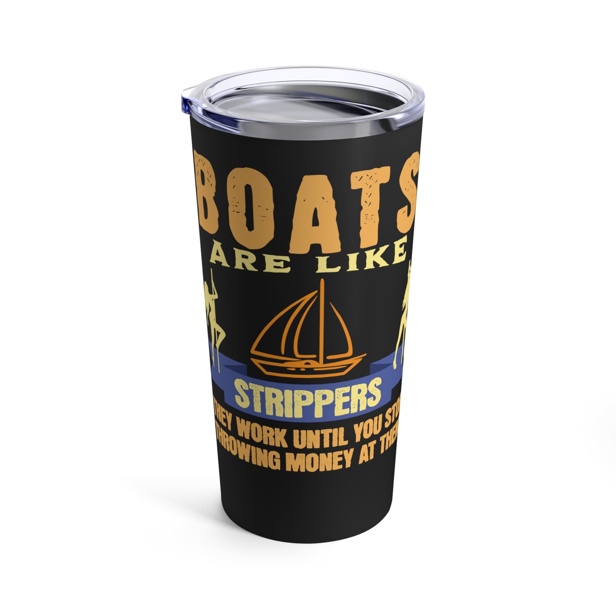 Large Insulated Drinking Cup With Lid, Funny Boater Cup, Vacuum ...