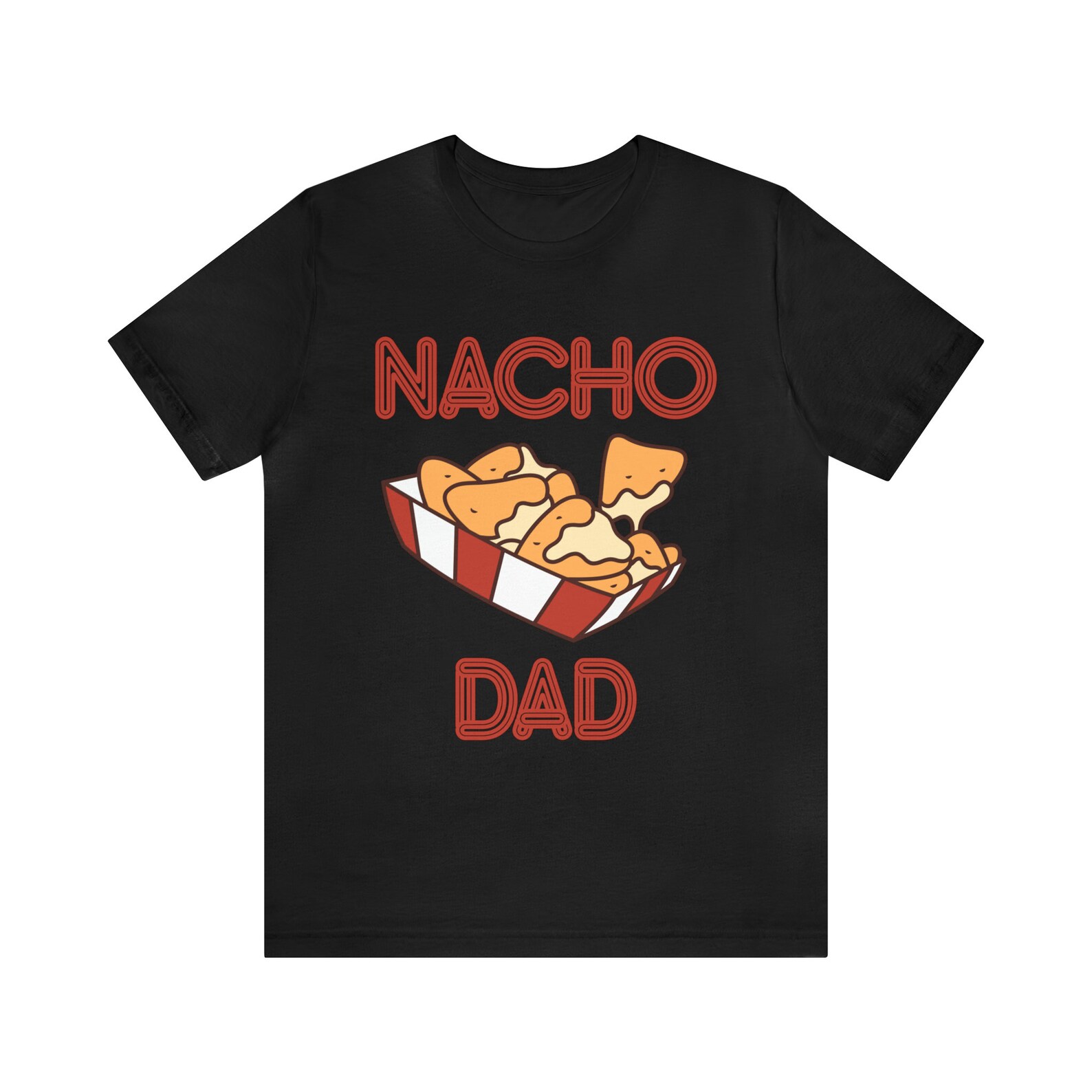Dad Joke T-shirt Nacho Dad, Nachos Shirt, Funny Retro Style Tee Gift ...