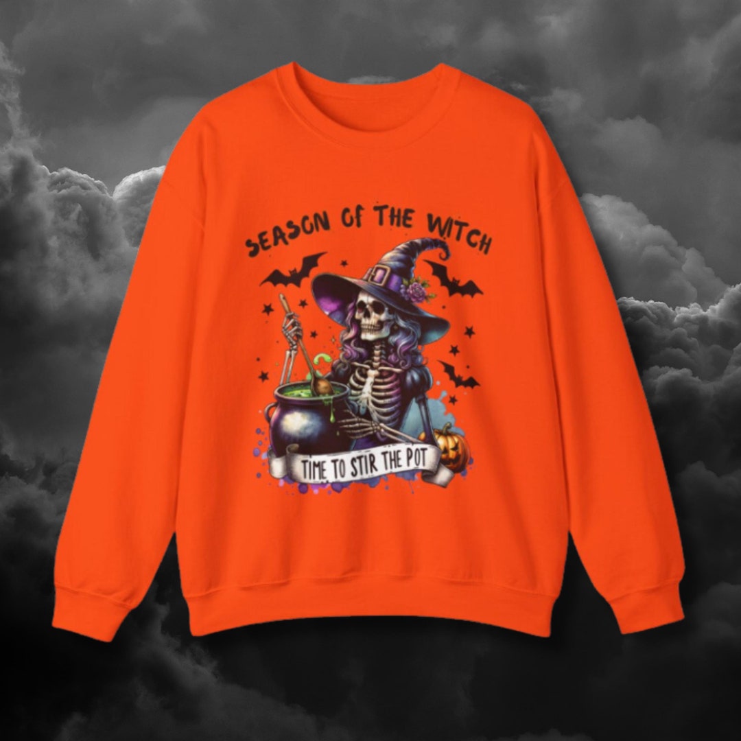 Stir the Pot Sweatshirt for Her, Season of the Witch Sweater, Halloween ...