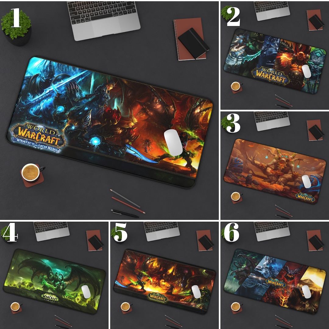 World of Warcraft Wrath of the Lich King Mousepad | Wow Desk Mat | Gift ...